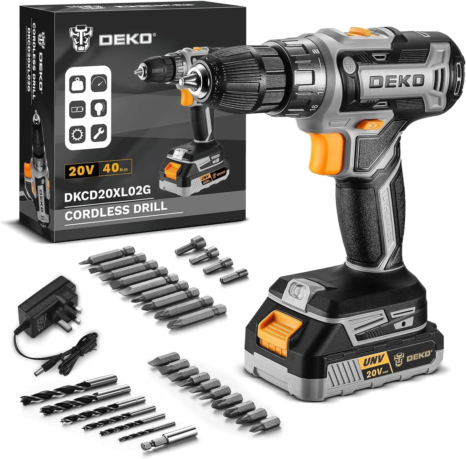 Black and Decker BCD700S 18v Cordless Combi Drill No Batteries : Amazon ...