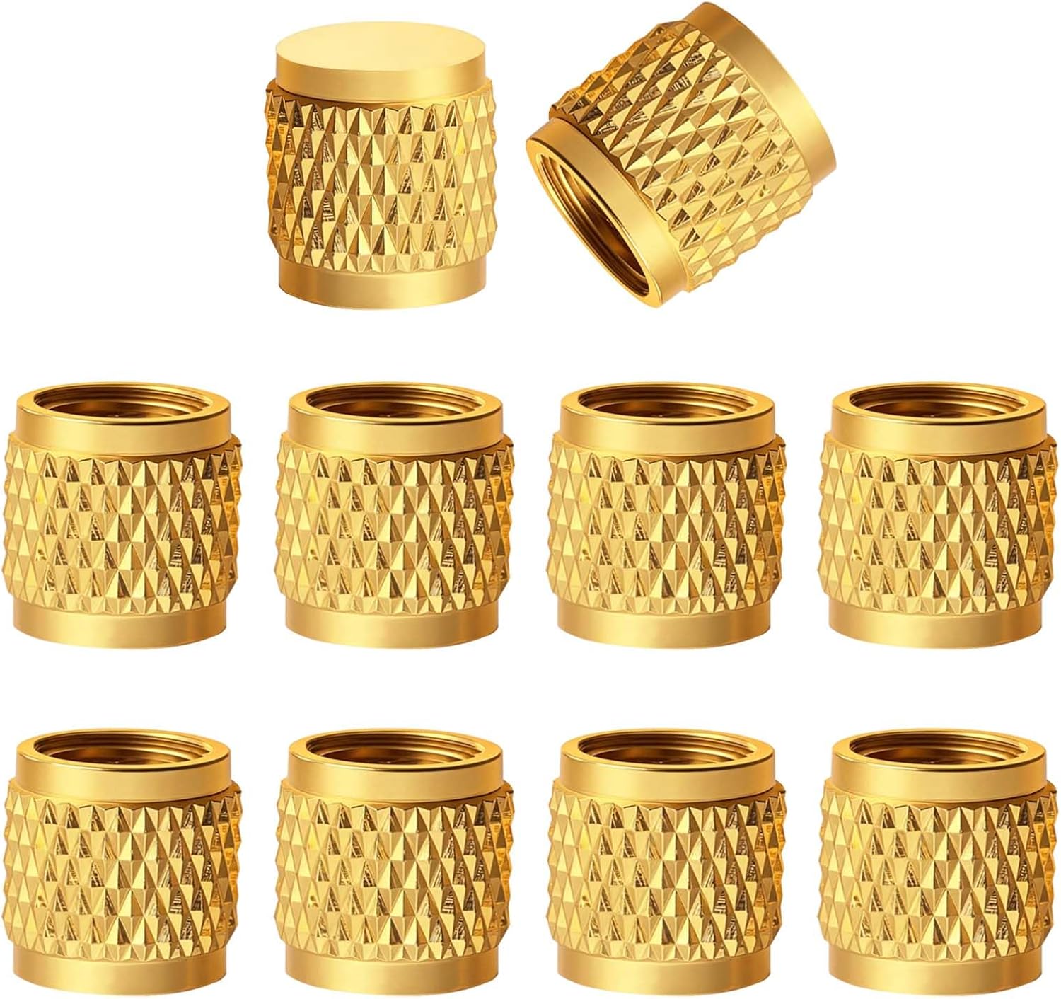 Amazon.com: ZOWZEA 10 Pcs 1/4" Flare Caps, Solid Brass Valve Caps for ...