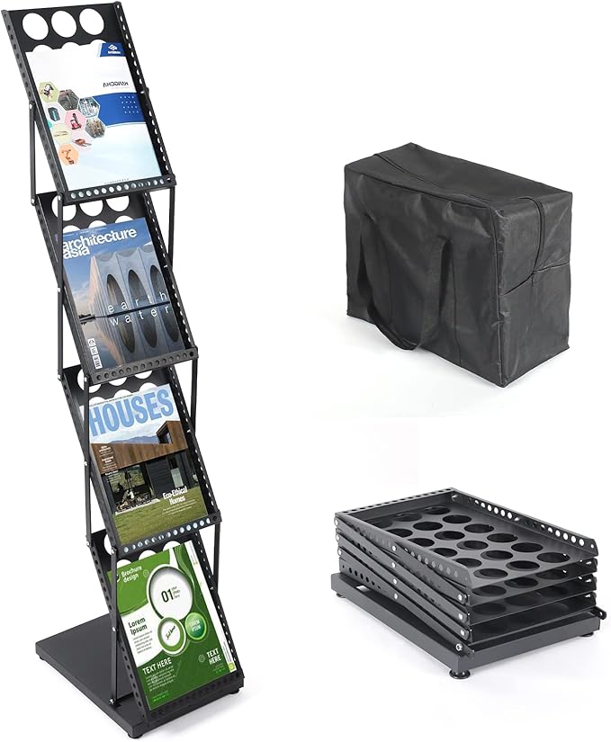 Amazon.com: ChoiCARE Literature Catalog Rack, Foldable Magazine ...