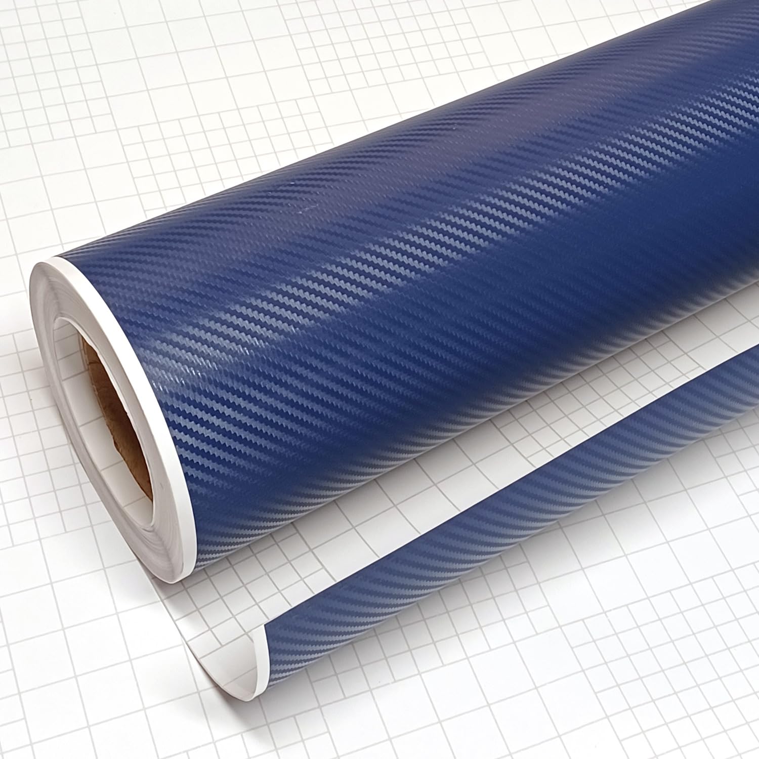 Snapklik.com : DIYAH 3D Blue Carbon Fiber Film Twill Weave Vinyl Sheet ...