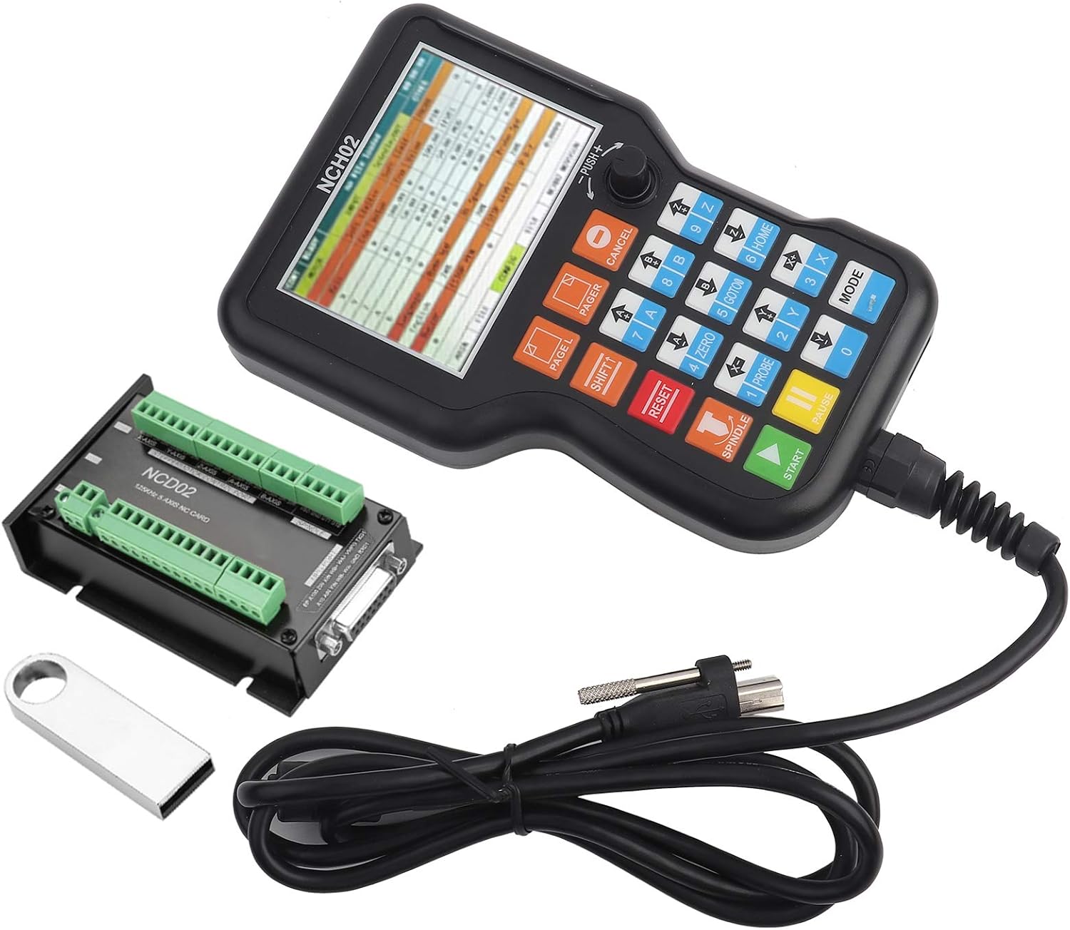 Amazon.com: 3 Types CNC Numerical Control System NCH02 NC Card Axis ...