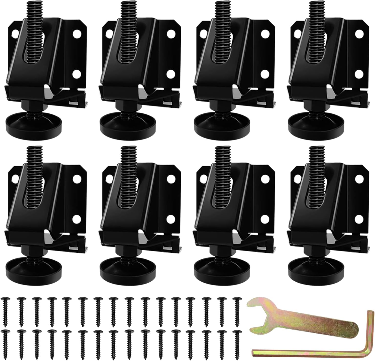 Amazon.com: Rok Hardware 4 Pack Heavy Duty 8000 lbs Capacity Adjustable ...