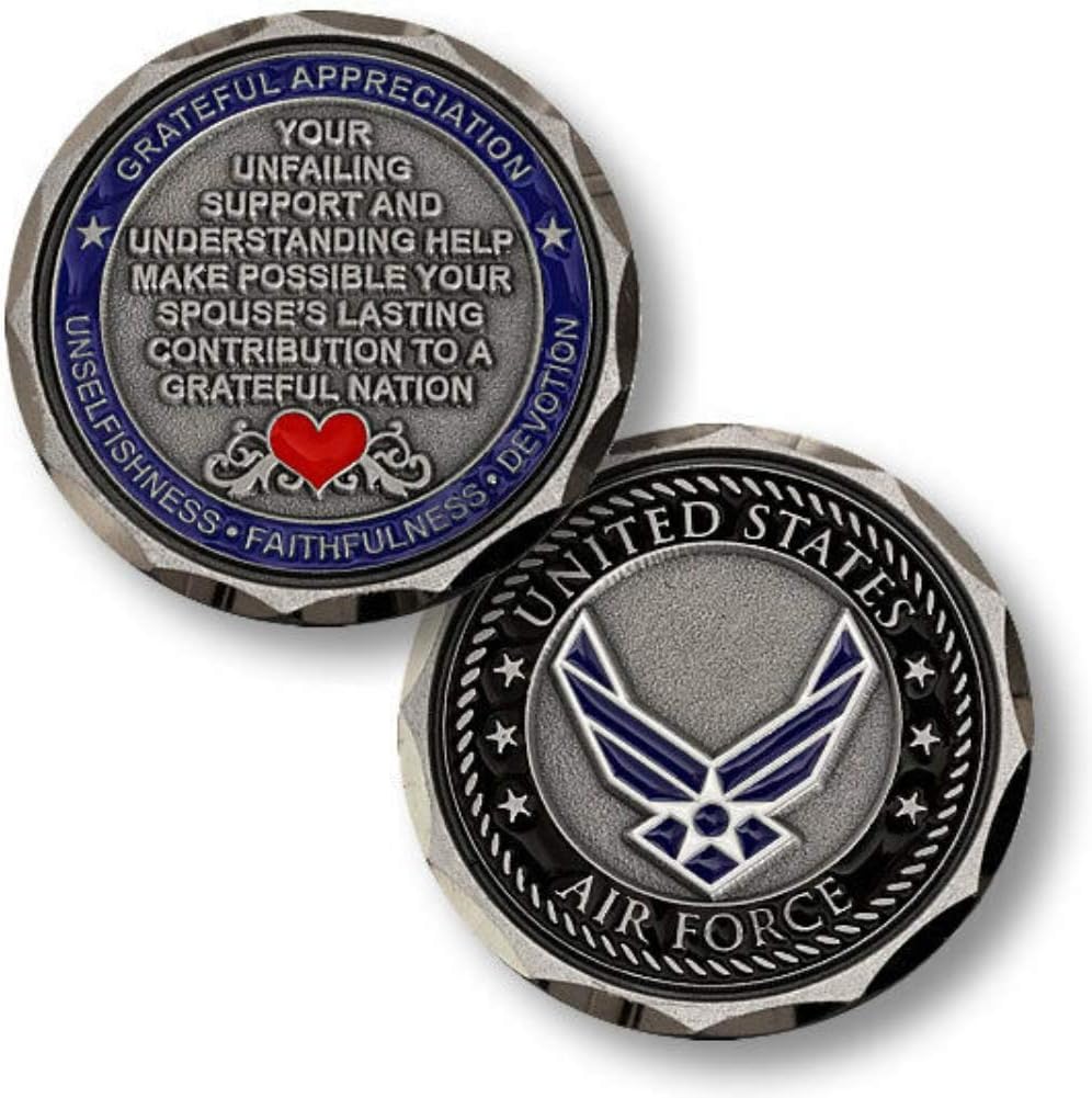 Amazon.com: U.S. Air Force Spouse Challenge Coin : Collectibles & Fine Art
