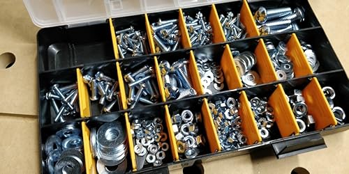 HongWay 2000pcs Hardware Assortment Kit, Nuts and Bolts Assortment Kit ...