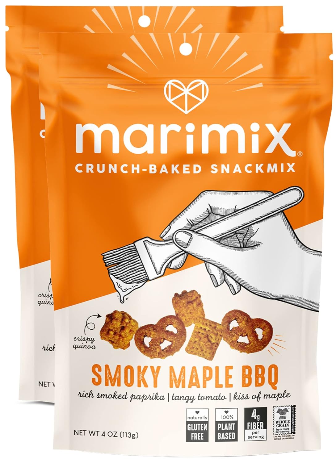 Amazon.com : Marimix Snack Mix | Smoky Maple BBQ 2 Pack | Crunch Baked ...
