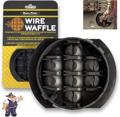 Amazon.com: Wire Waffle Connnector for 2.5" KO's - 1 unit, NM Cable ...