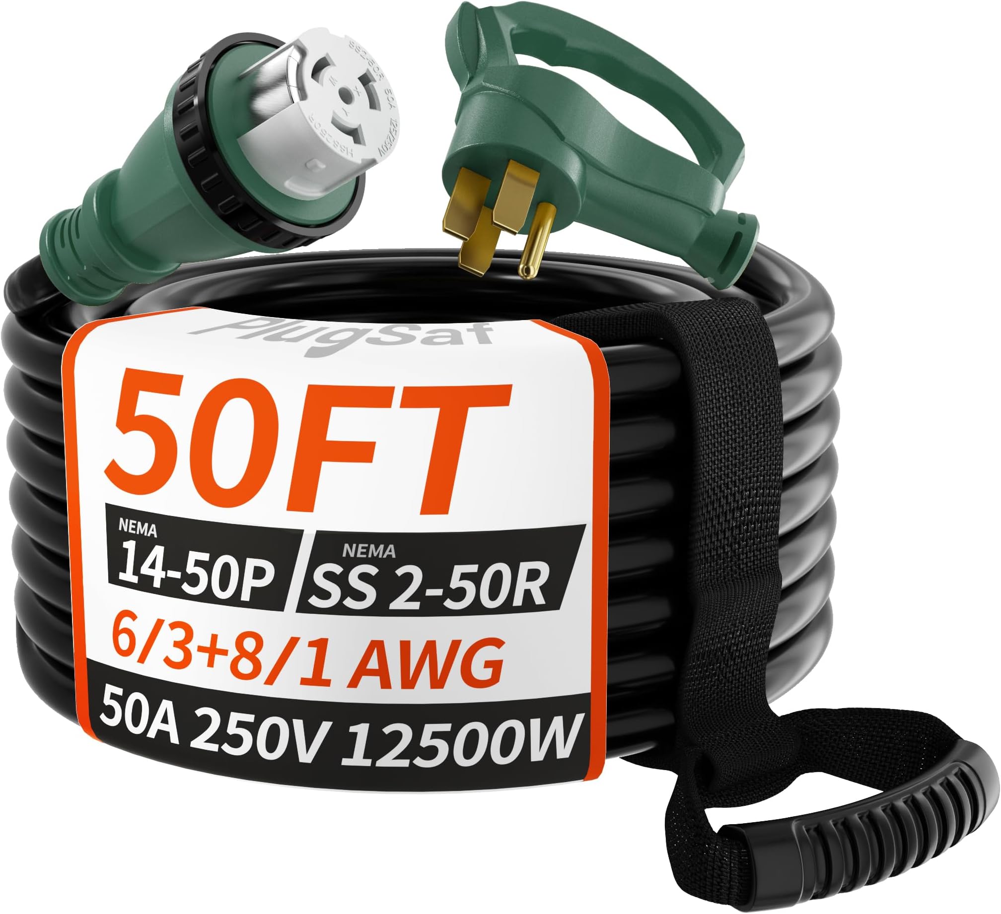 Amazon.com: Generac 6390 50-Feet 50-Amp Generator Cord - Secure and ...