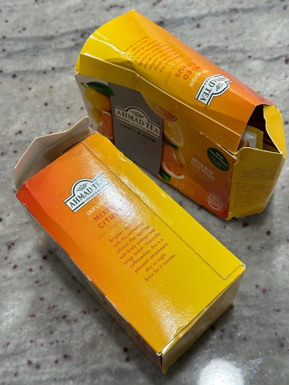 Amazon.com : Ahamd Tea : Mixed Citrus : Box of 20 Tea Bags : Grocery ...