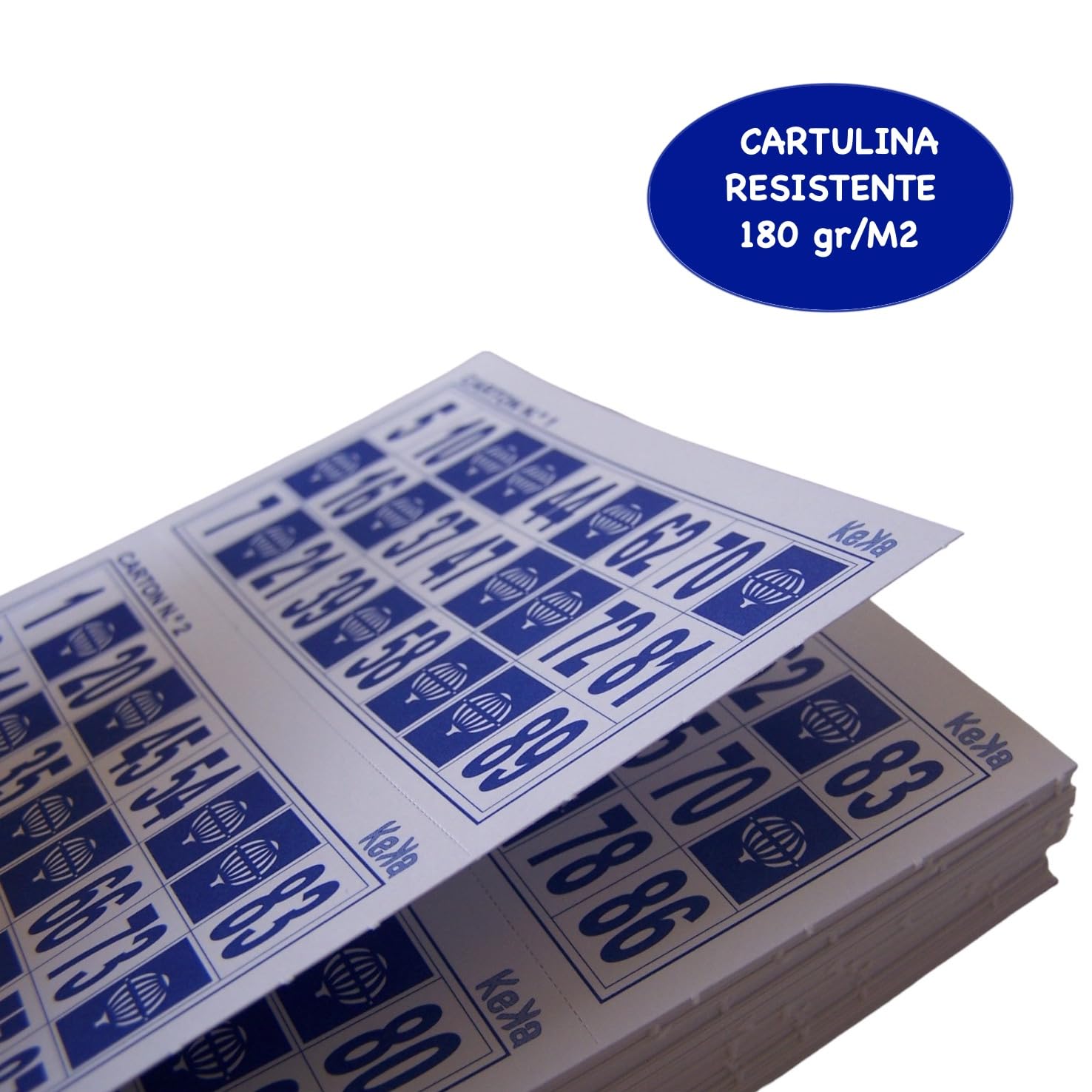 KEKA 1.200 Bingo Cards Savings Pack!! (1 Series of 600 Blue+1 Series of ...