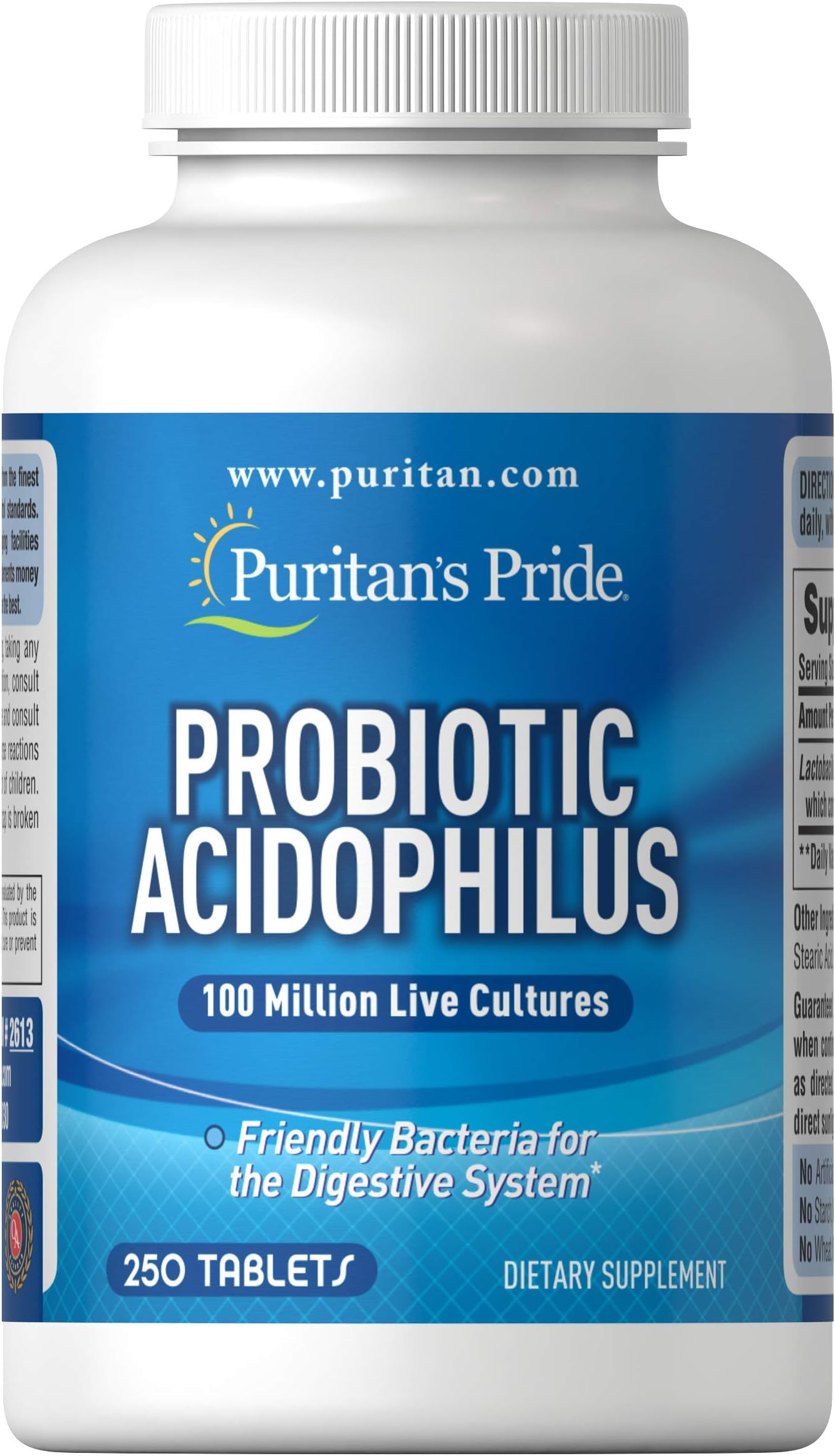 Amazon.com: Puritan's Pride Probiotic Supplement, Acidophilus, Capsule ...