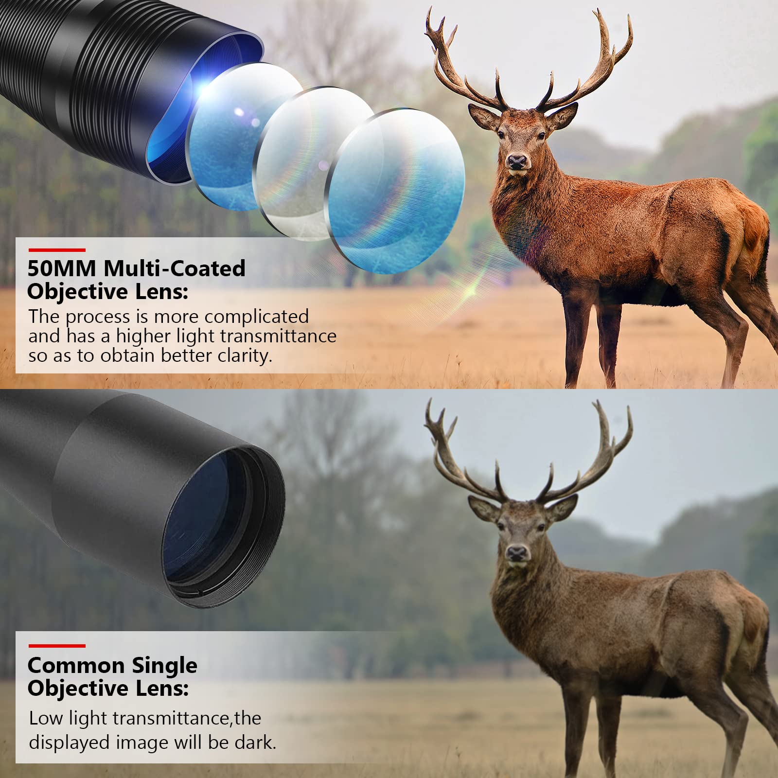 Snapklik.com : Riflescope Combo 4-12x50EG Dual Illuminated Optics ...