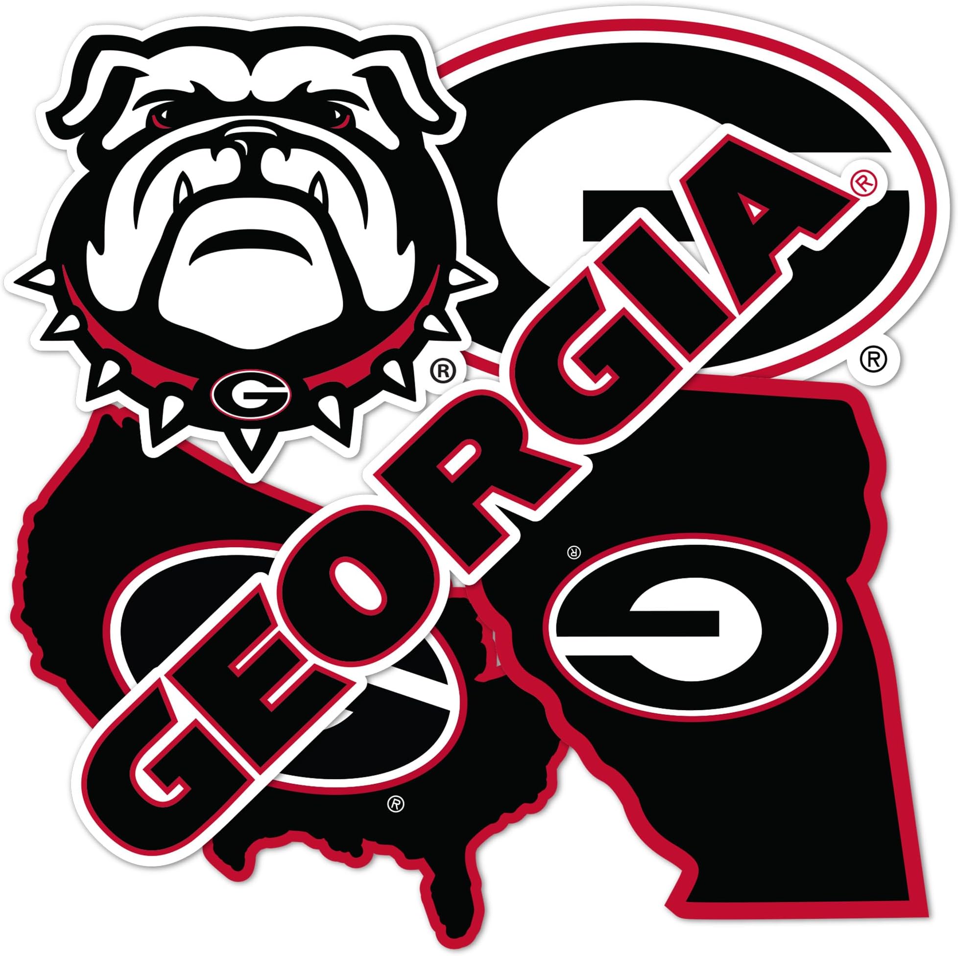 Amazon.com: Desert Cactus University of Georgia Sticker Bulldogs UGA ...