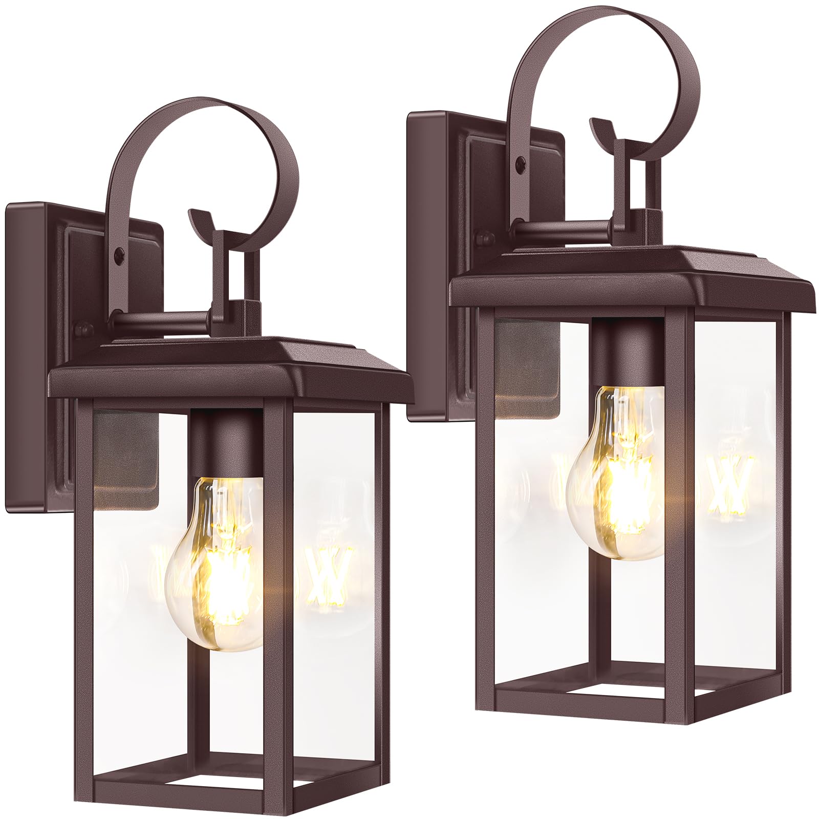 BesLowe 2-Pack Outdoor Wall Light Fixtures, Exterior Lighting Fixtures ...