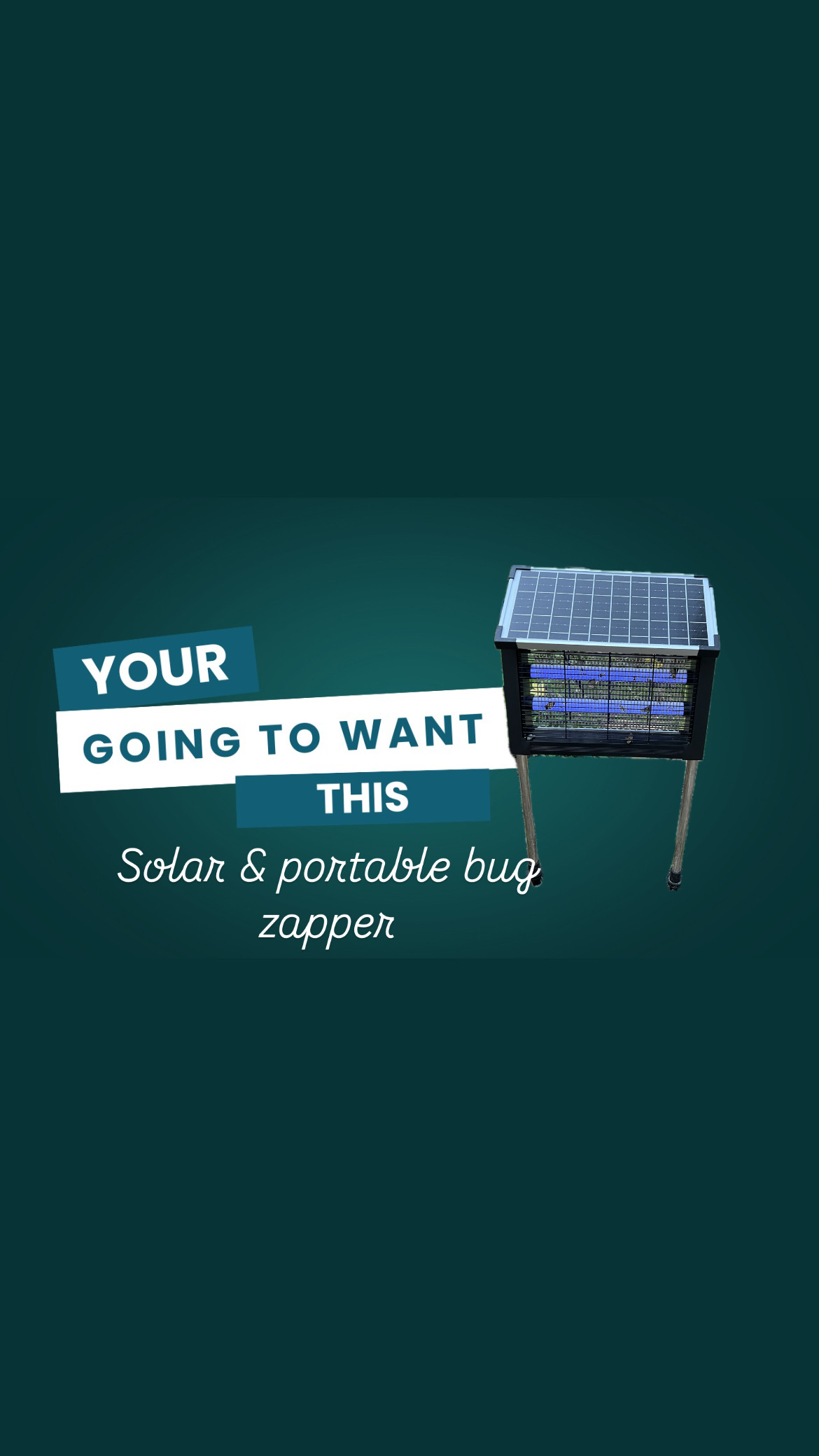 Watch bug zapper must it is also solar and works great on Amazon Live