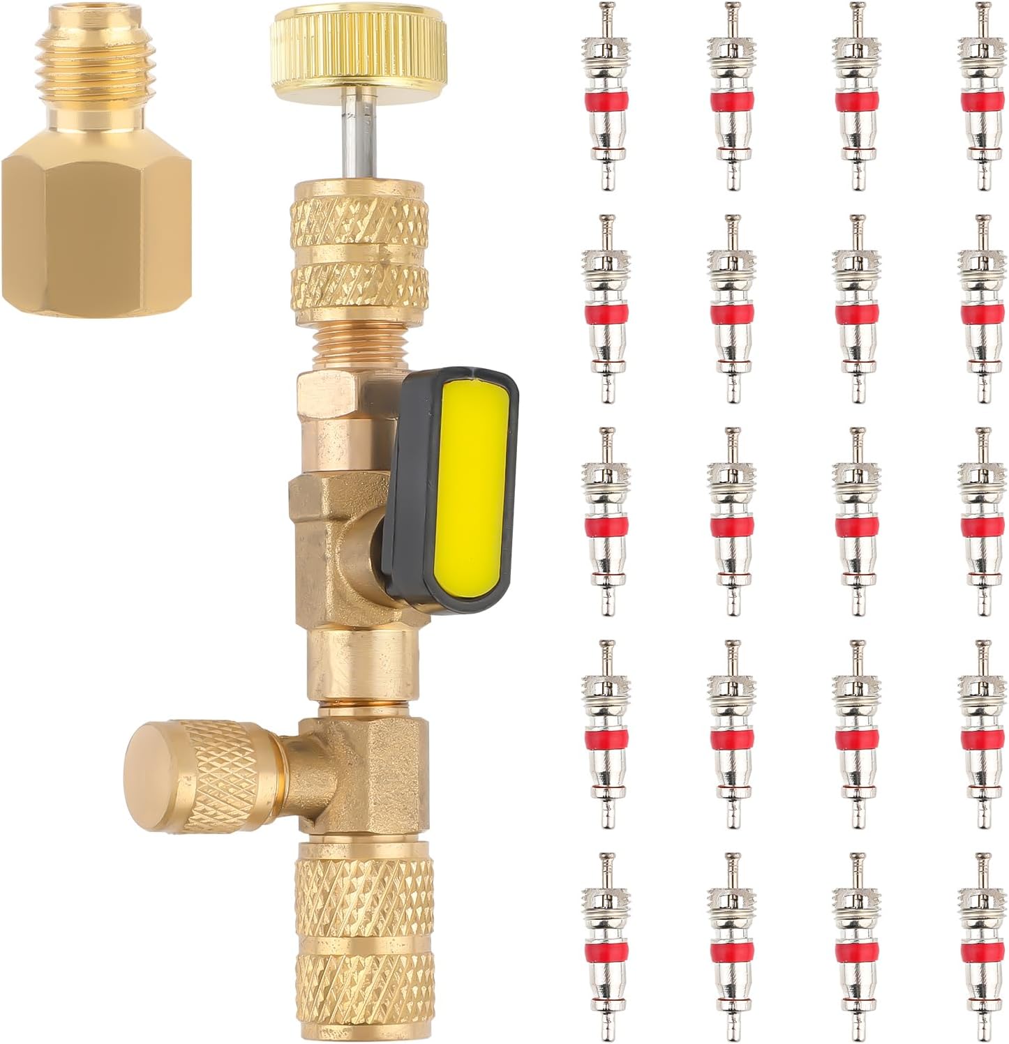 Amazon.com: Valve Core Remover Installer Tool, with Dual Size SAE 1/4 ...