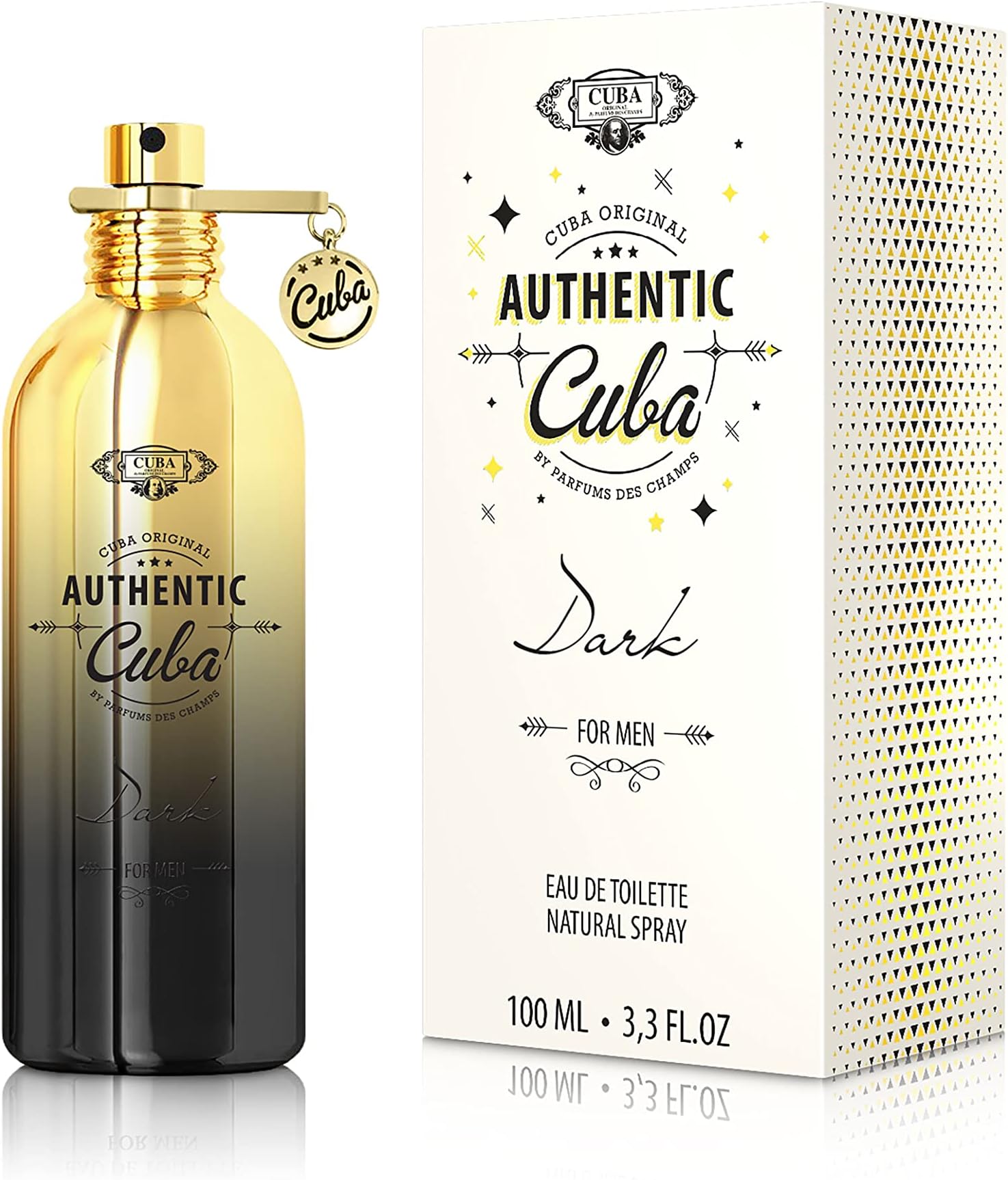 Amazon.com : Cuba Authentic Dark by Cuba for Men - 3.3 oz EDT Spray ...