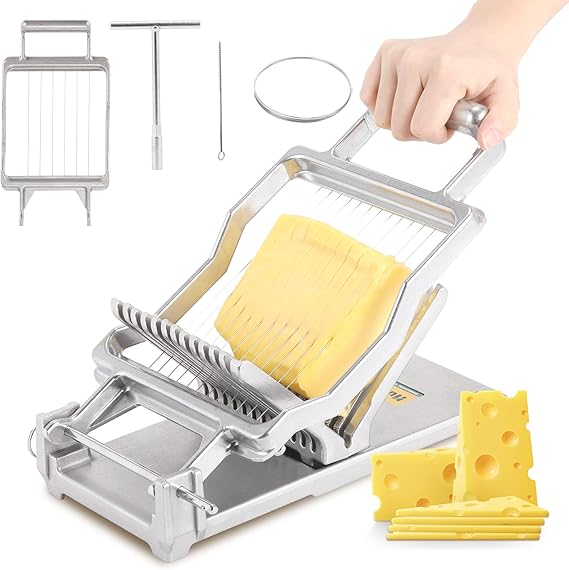 Amazon.com: Huanyu Commercial Cheese Slicer 1cm&2cm Stainless Steel ...