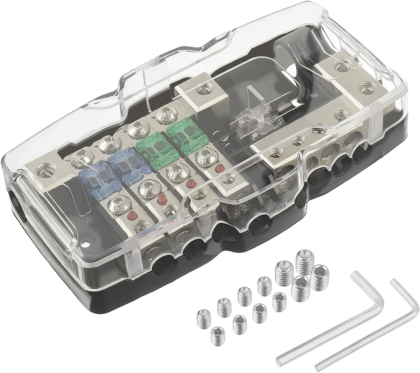 Amazon.com: Multi-functional LED Car Audio Stereo ANL Fuse Holder ...