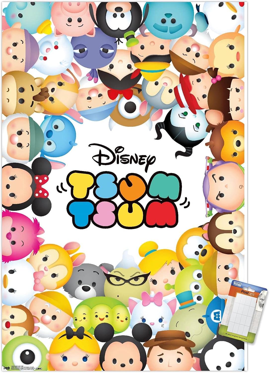 Amazon.com: Trends International Disney Tsum Tsum Wall Poster, 34L x 22 ...