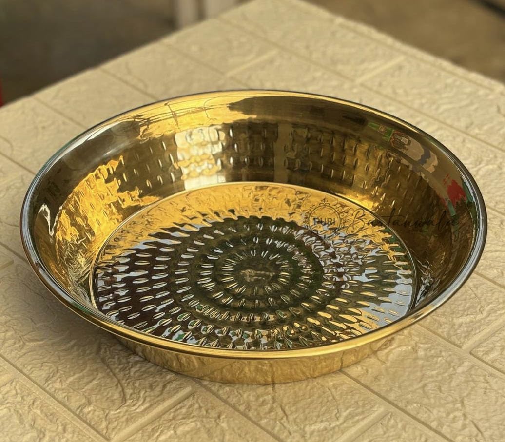 PURI Bartanwala - Brass/Pital Parat Indian Authentic Utensils for ...
