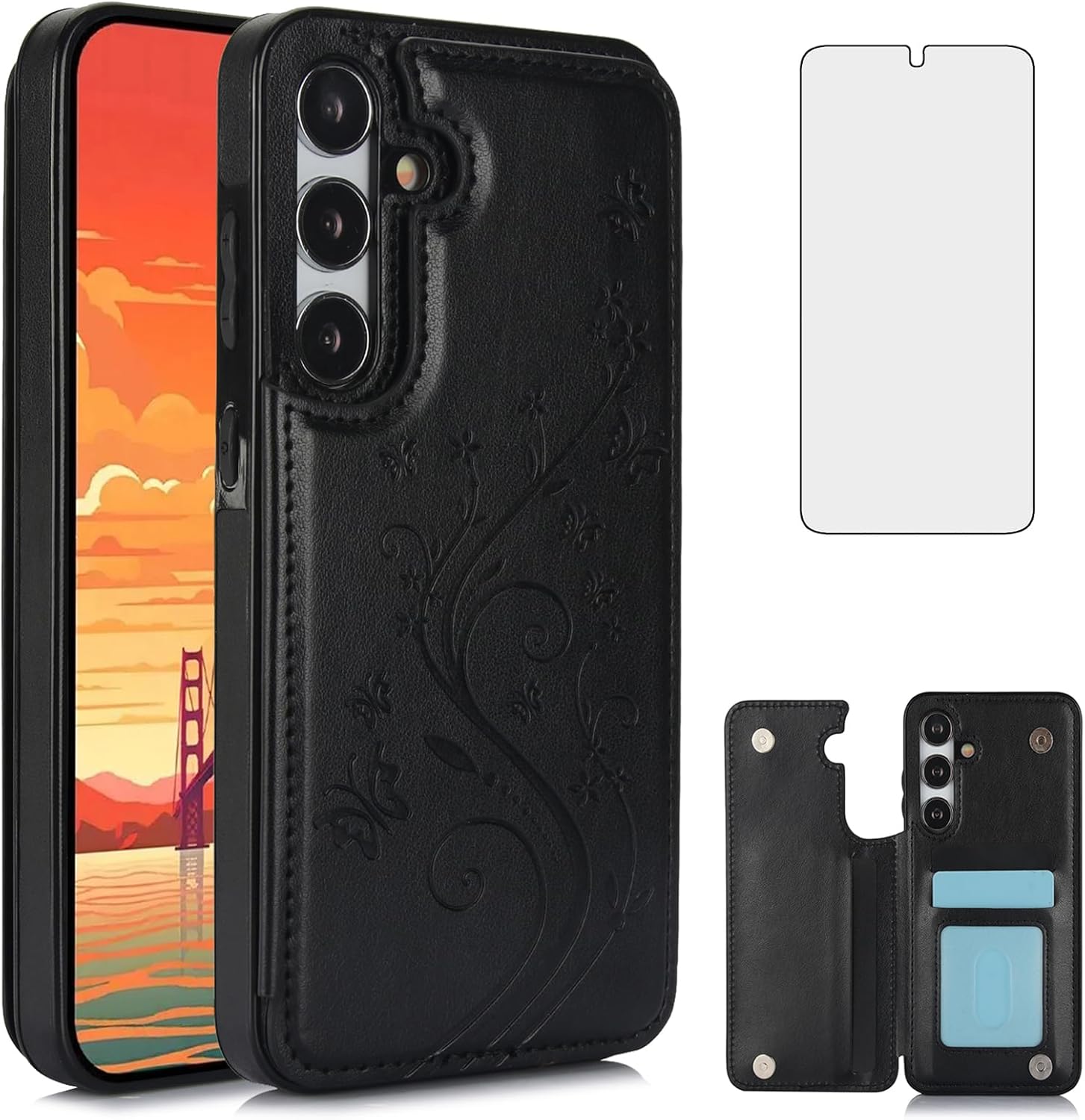 Amazon.com: Asuwish Phone Case for Samsung Galaxy A35 5G with Tempered ...