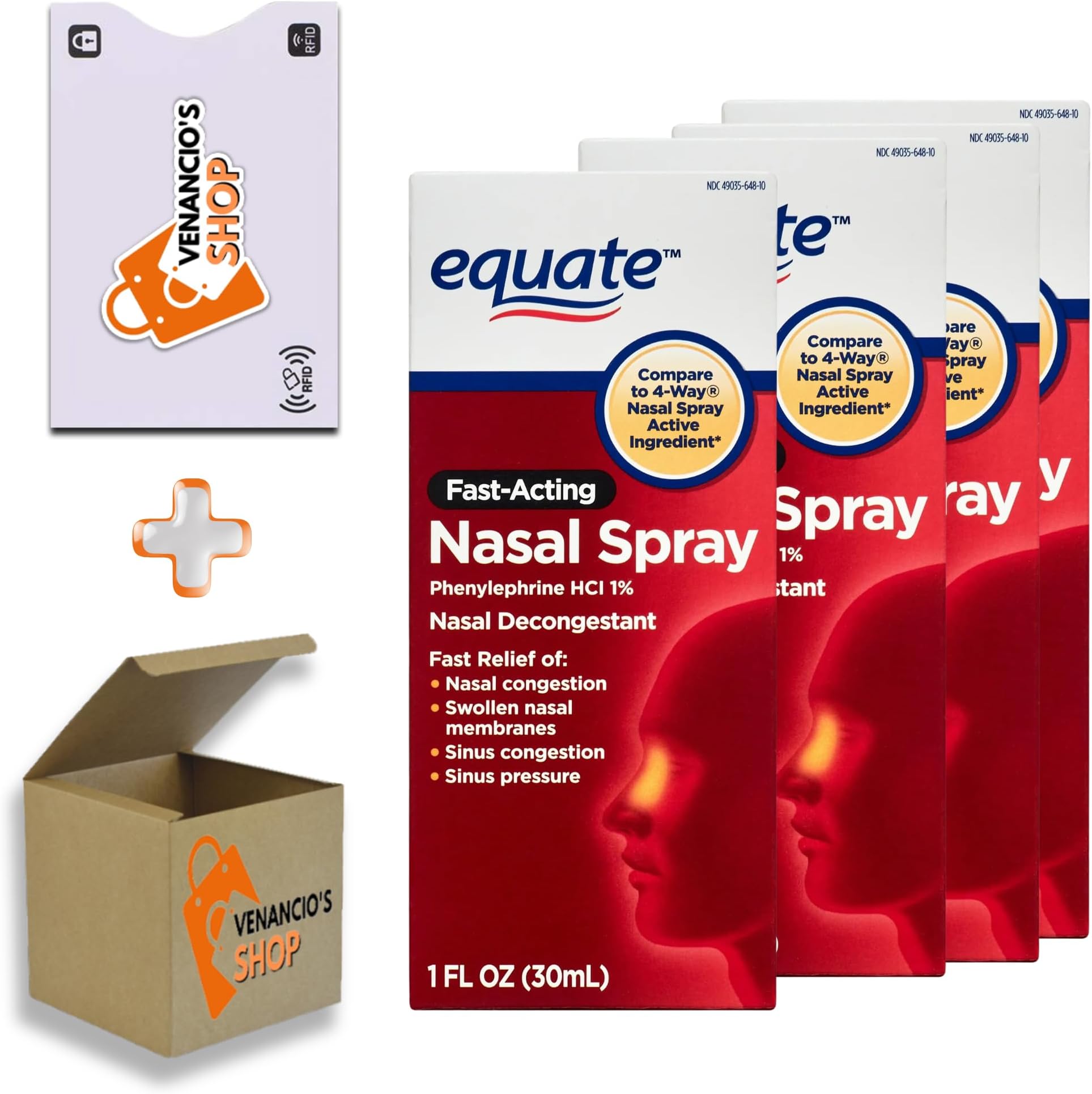 Amazon.com: Equate - Original Nasal Spray - Oxymetazoline Hydrochloride ...
