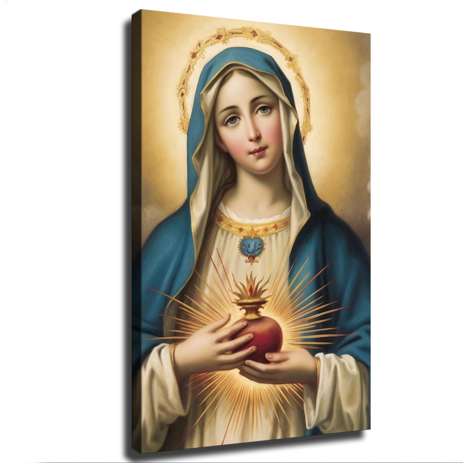 Amazon.com: SaiFfe Virgin Mary Blessed Mother Immaculate Heart of Mary ...