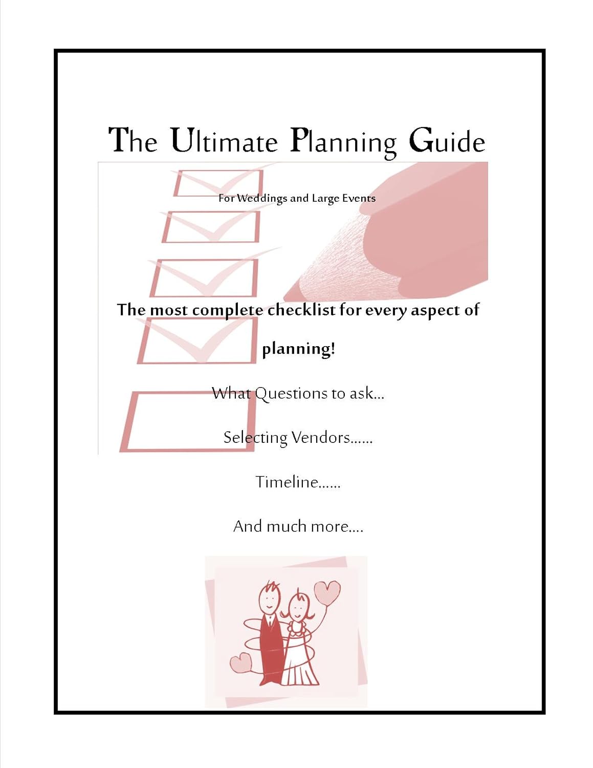 Amazon.com: The Ultimate Planning Guide: For Weddings and Large Events ...
