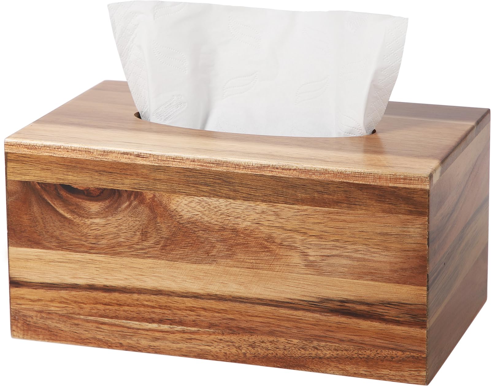 Amazon.com: CATORY Tissue Box Cover, Acacia Wood Tissue Box Cover ...