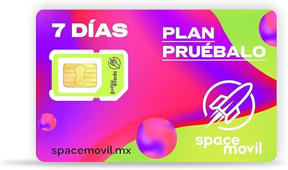 Space Movil, SIM Plan Pruébalo 7 Días : Amazon.com.mx: Herramientas y ...