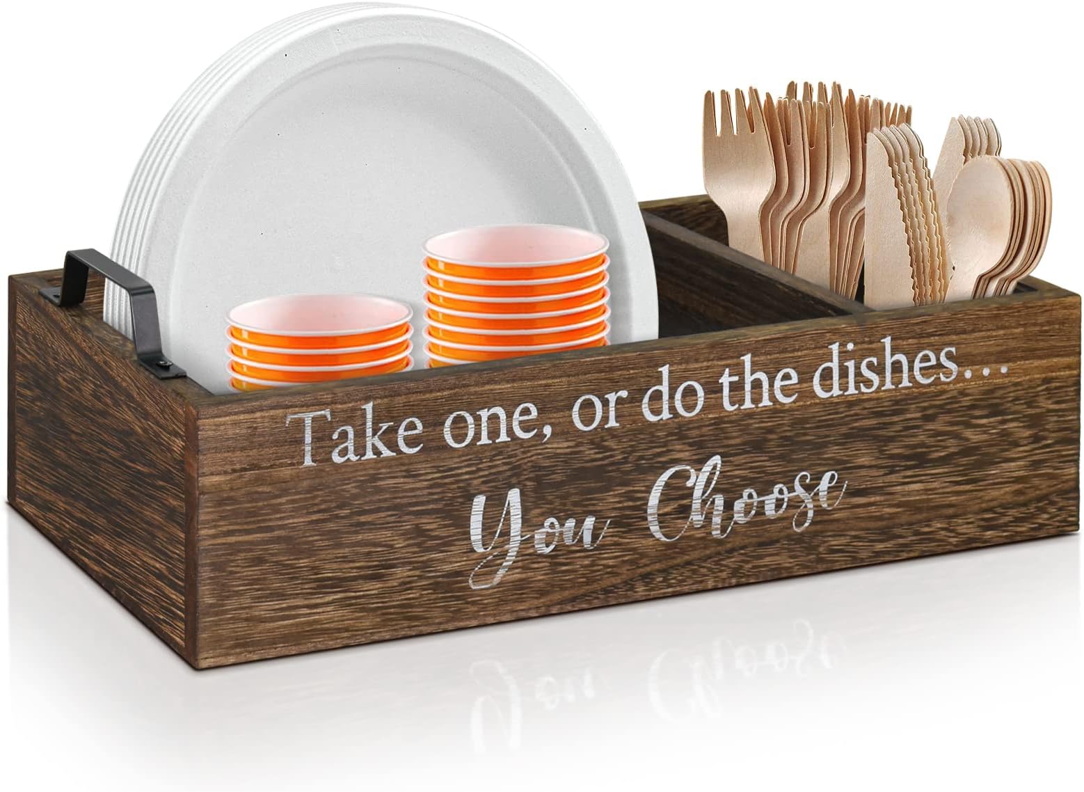 Amazon.com - Paper Plate Holder, Paper Plate Dispenser for Kitchen ...