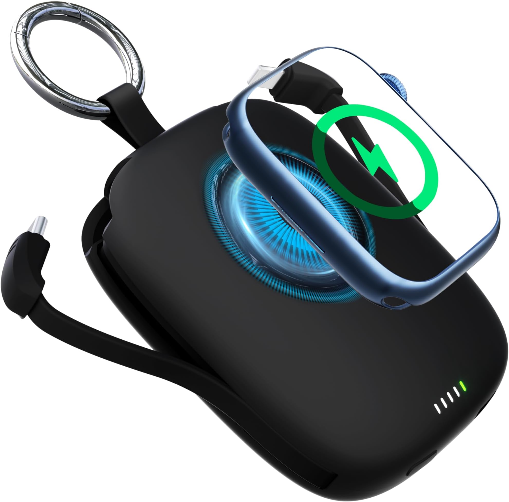 Amazon.com: Small Portable Charger 5000mAh,iWatch Wireless Charger ...