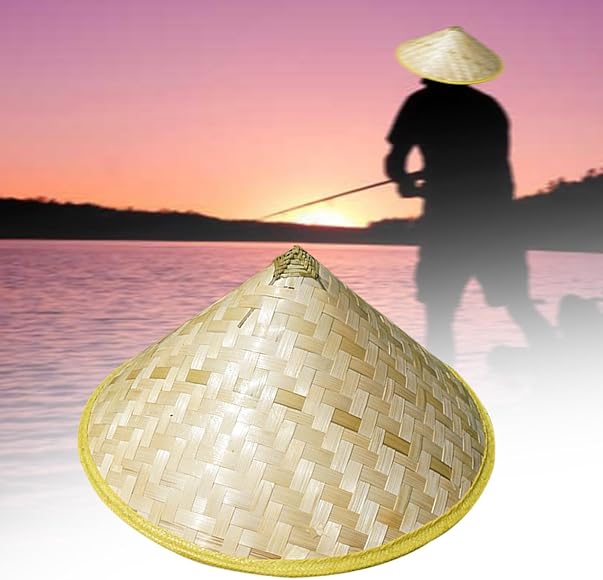 Rice Paddy Hat Portrait Of A Woman Working In The Rice Fields Of