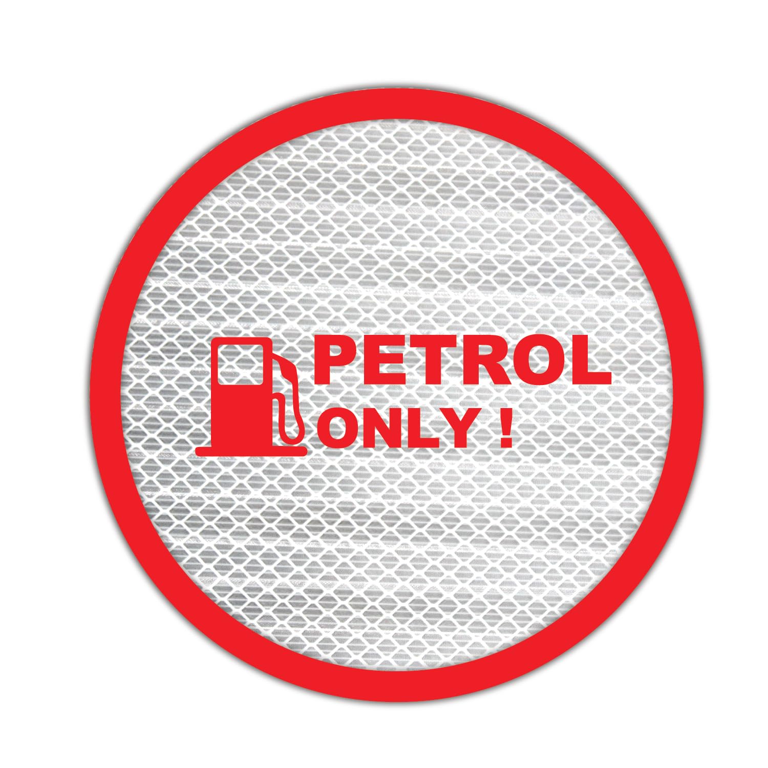 VVWV Reflective Car Petrol Only Sticker for Car Fuel Lid Tank Exterior ...