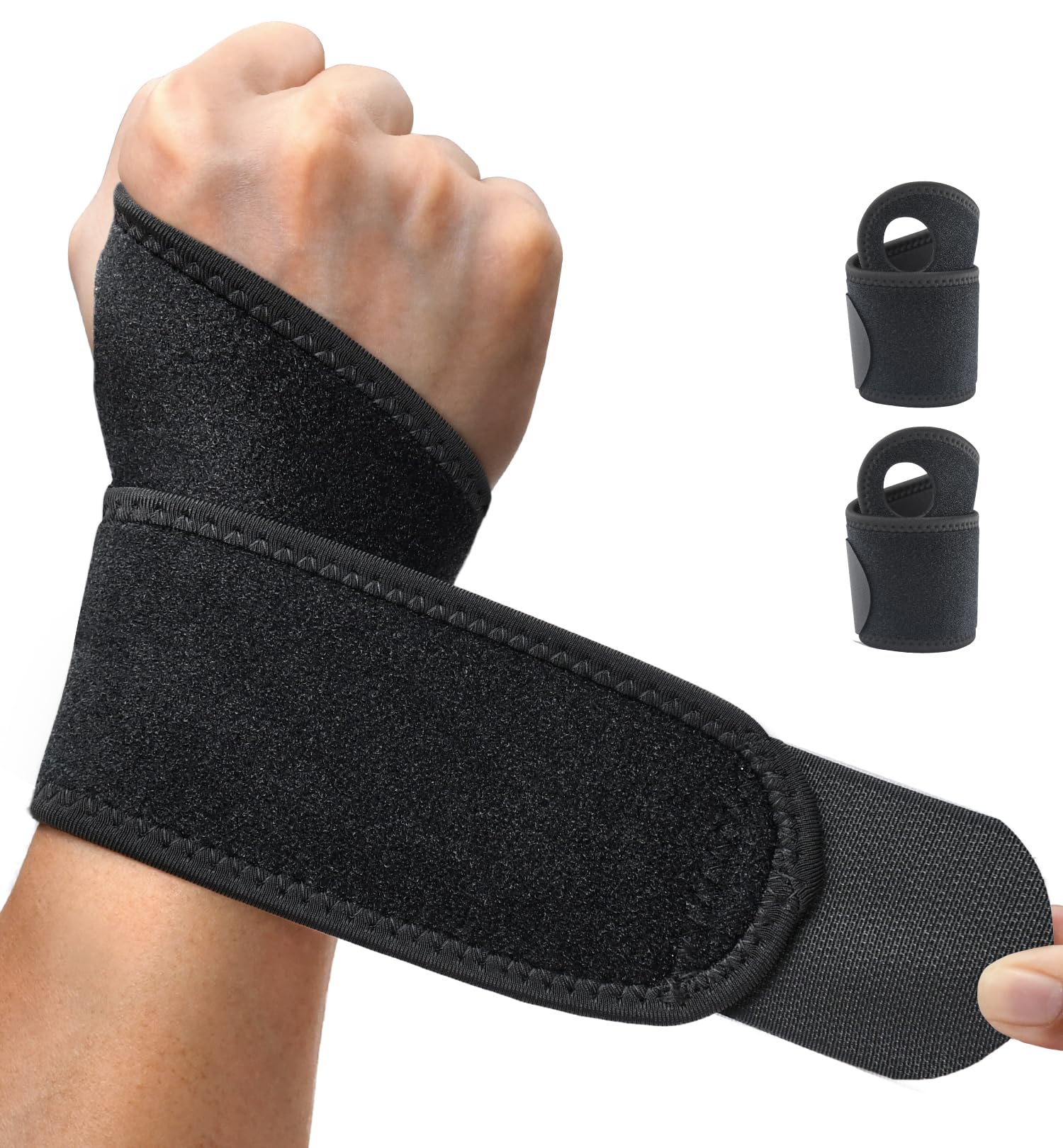 Snapklik.com : HiRui 2 Pack Wrist Brace Wrist Wraps For Carpal Tunnel ...
