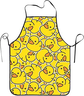 Amazon.com: Yellow Rubber Duck Aprons Waterproof Chef Apron Bib Aprons ...