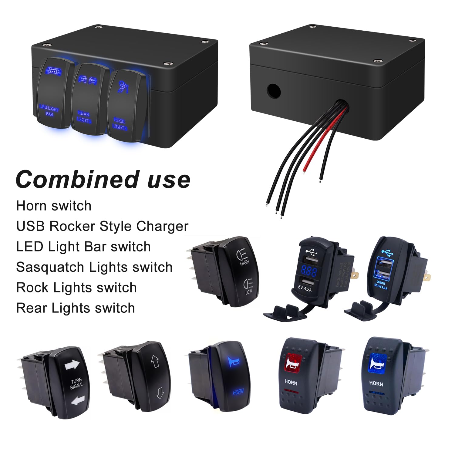 Snapklik.com : Weideer Switch Box 3 Gang Junction Box Dustproof ...