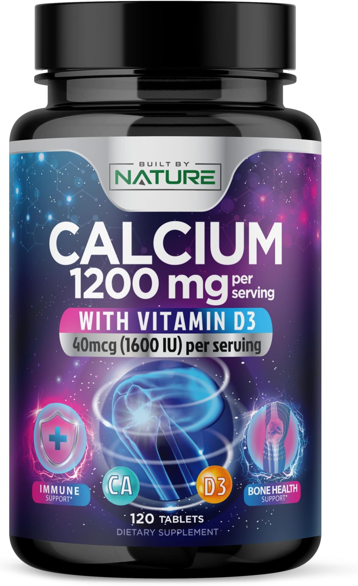 Amazon.com: Calcium 1200mg with Vitamin D3 for Best Absorption ...