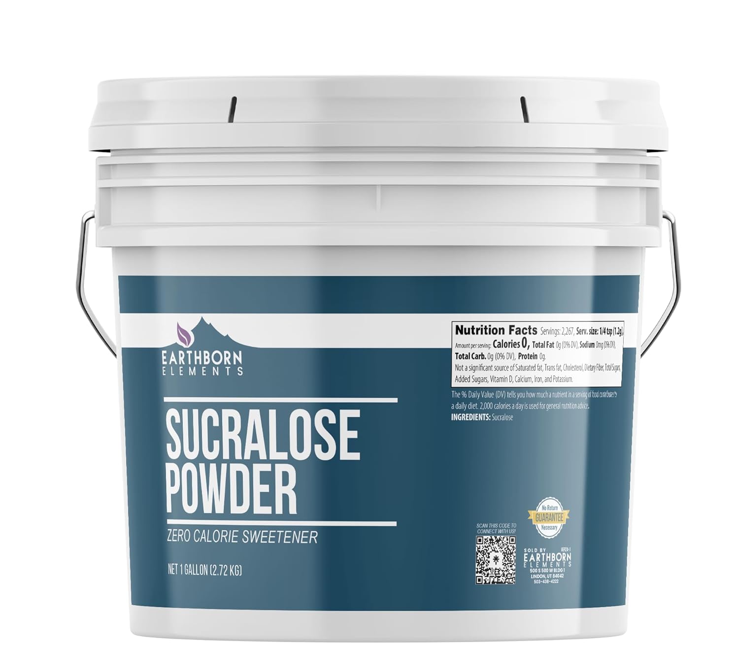 Amazon.com : Earthborn Elements Sucralose Powder 1 Gallon, Cooking ...