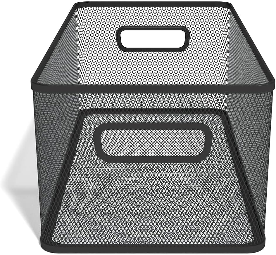 Amazon.com: Ybm Home Mesh Storage Box, Silver Mesh Great for School ...