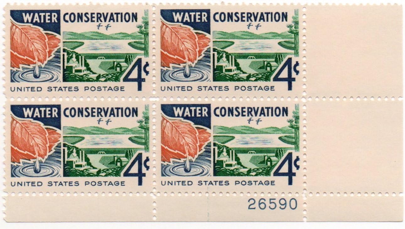 Amazon.com: #1150 - 1960 4c Water Conservation Postage Stamp Numbered ...