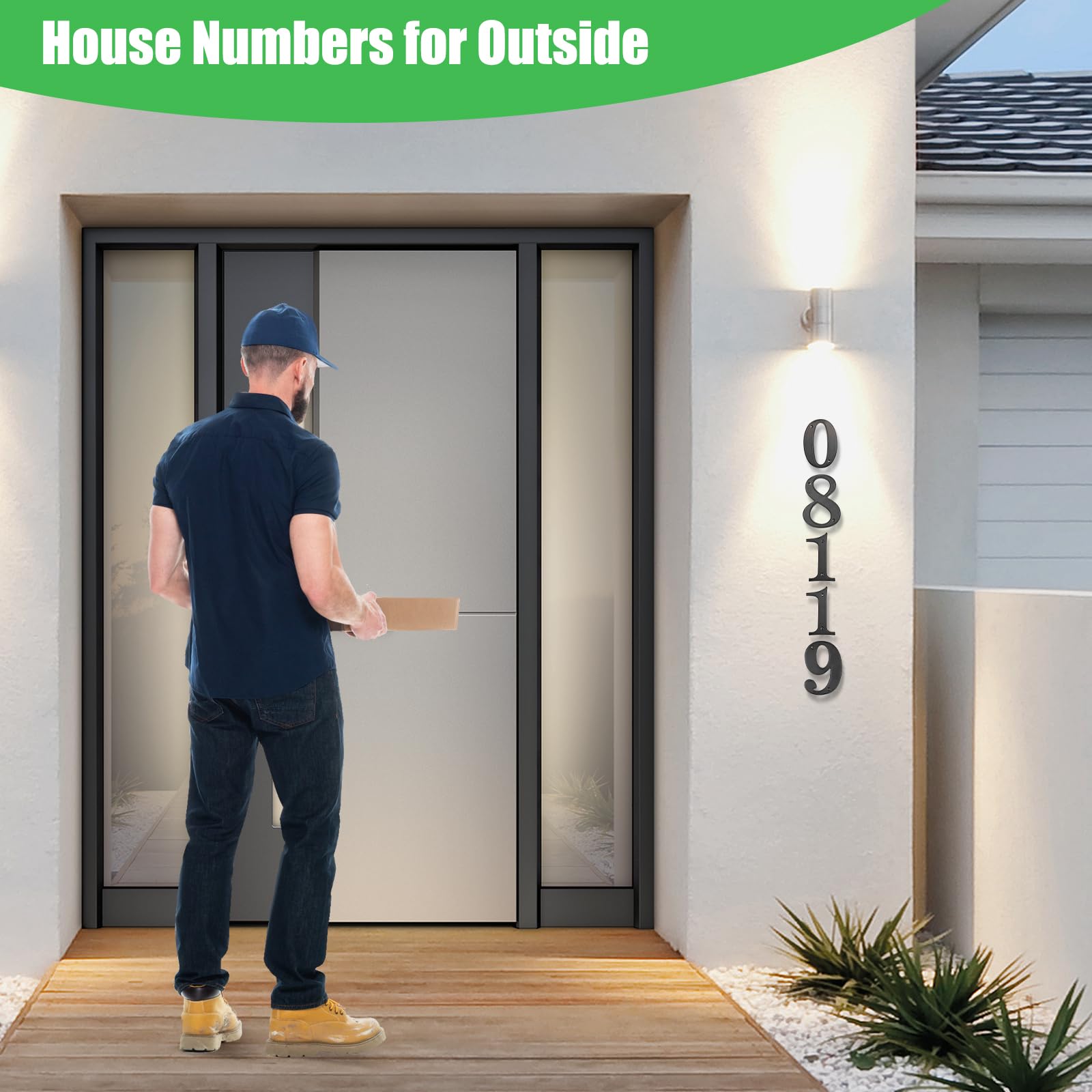 Snapklik.com : FumWens 5 Inch Modern House Numbers For Outside, Large ...