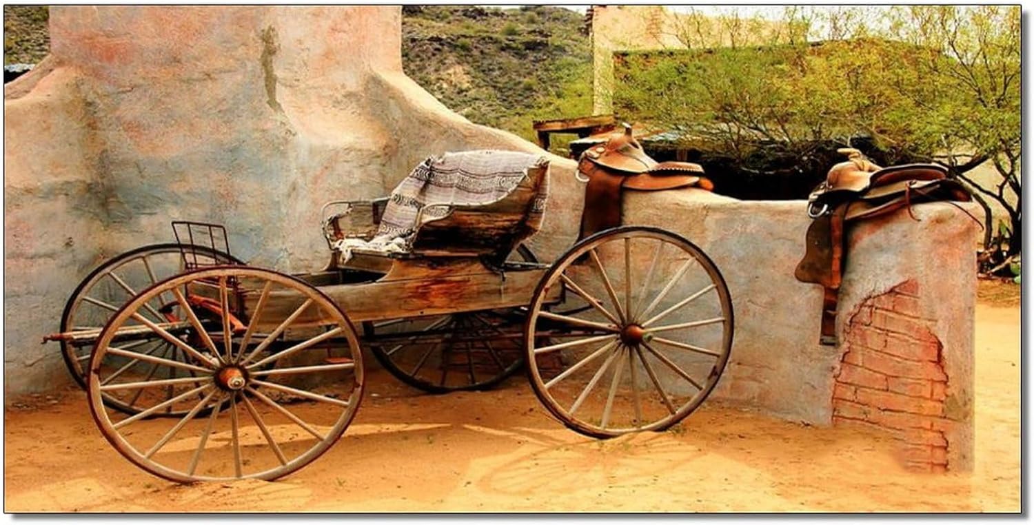 Amazon.com: Posters Ancient Western Horse-drawn Carriage Zhenhai ...
