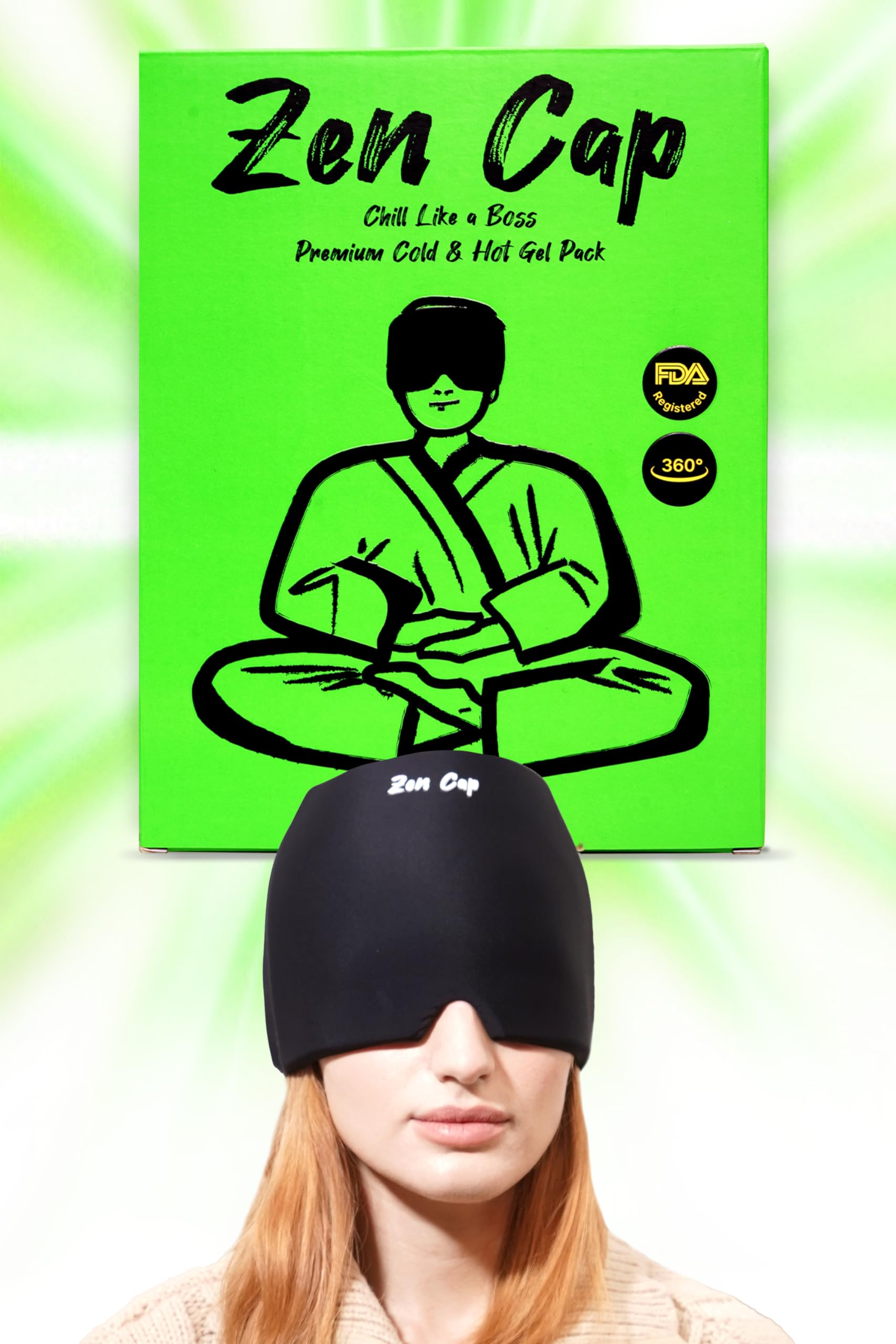 Zen Cap 360 Migraine Relief Cap W Double Gel Layer | Desertcart Sri Lanka
