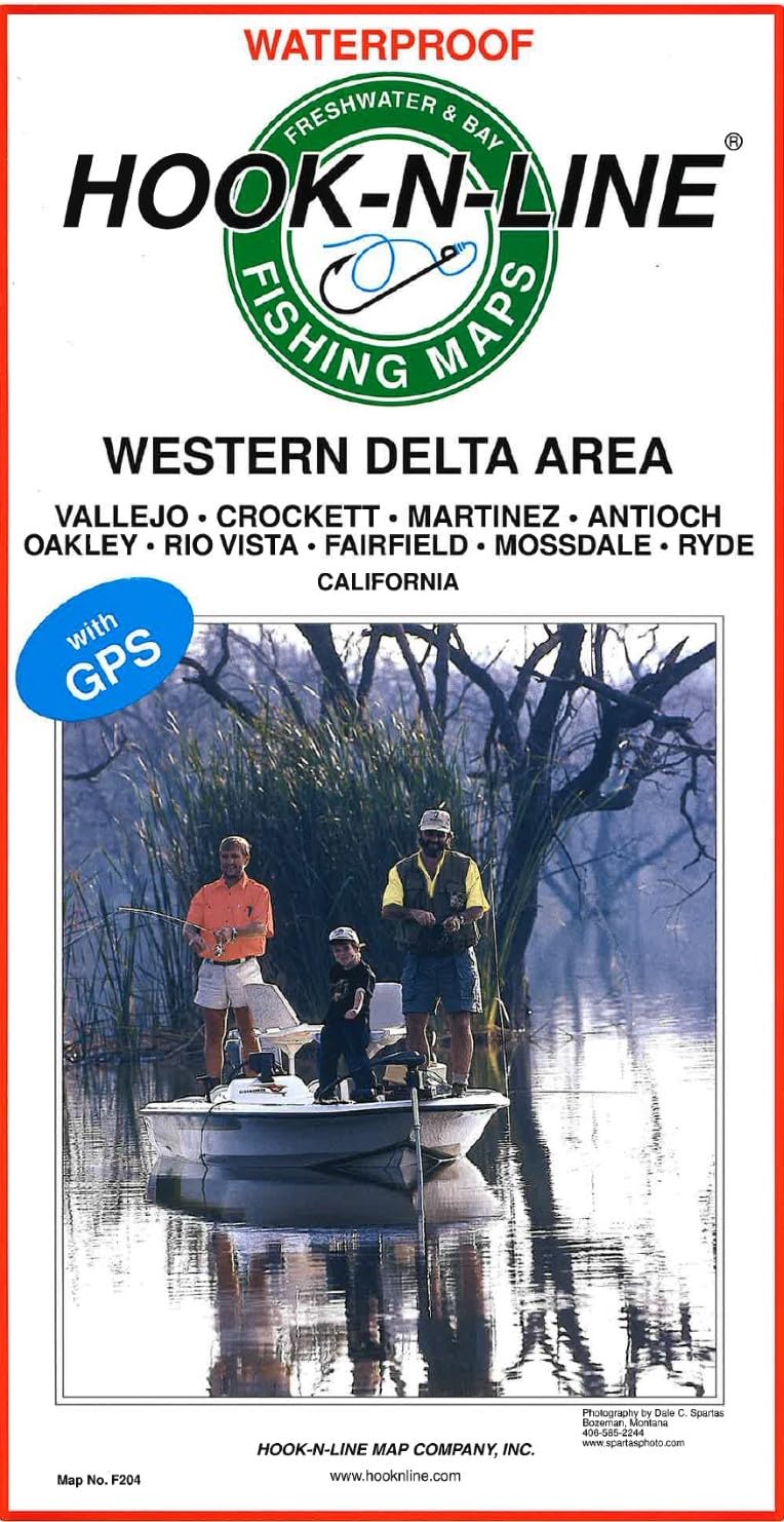 Amazon.com: Western Delta Area Fishing Map: Sports & Outdoors