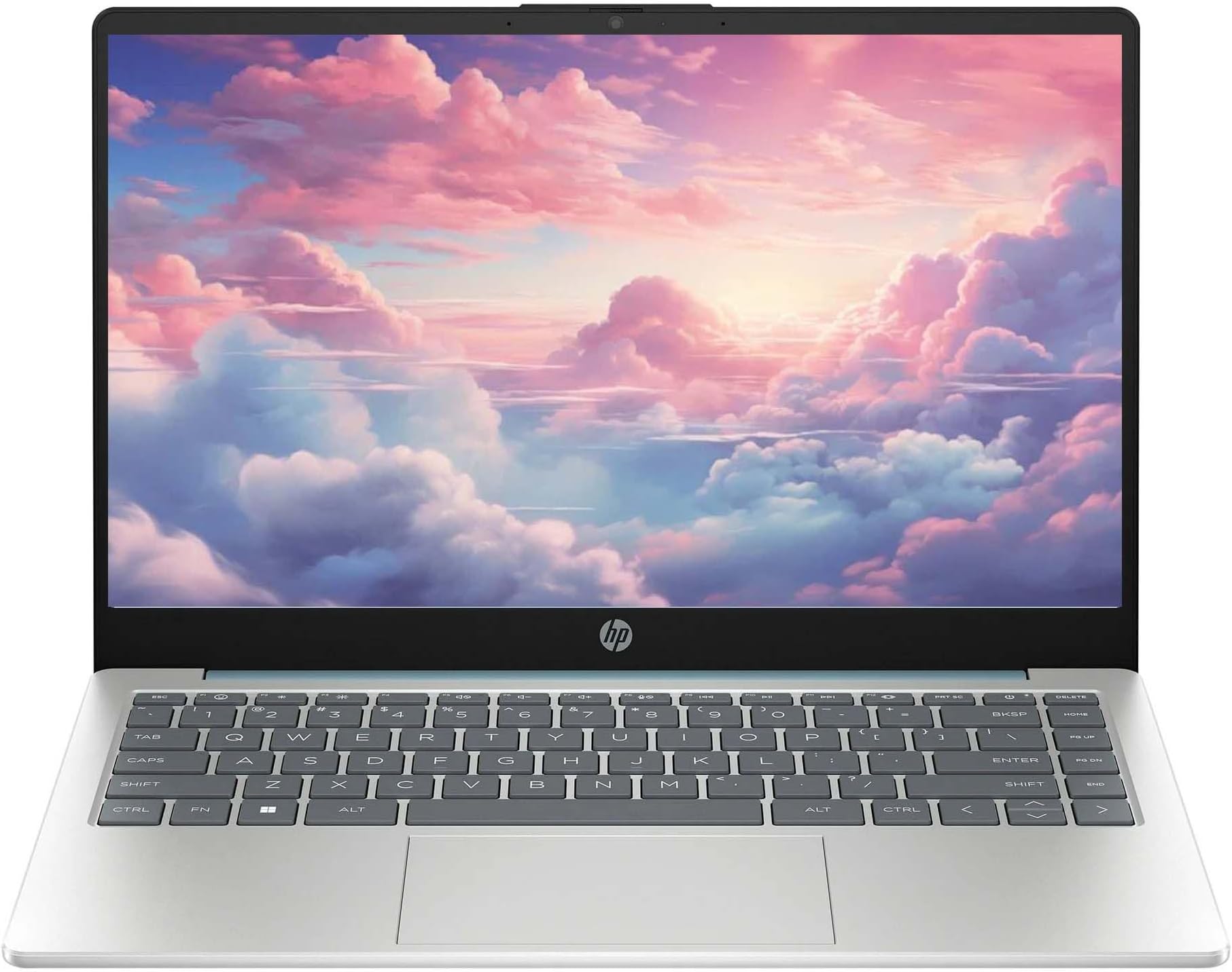 Amazon.com: HP 14 Slim High Performance Laptop in Cool Blue Intel 8 ...