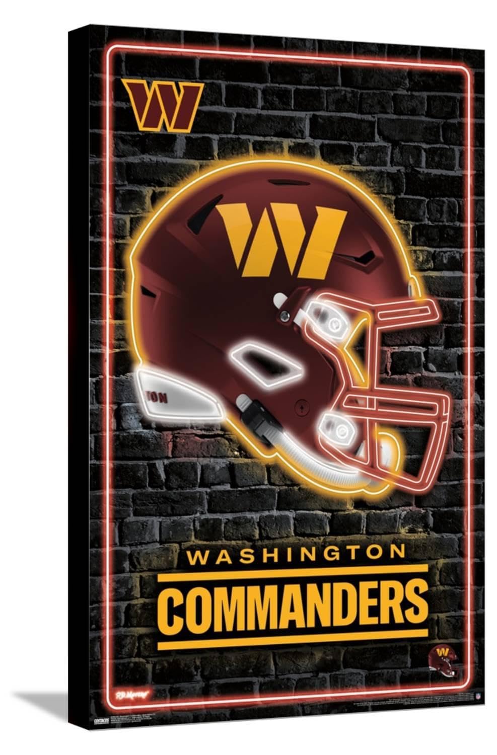 Amazon.com: Trends International NFL Washington Commanders - Neon ...