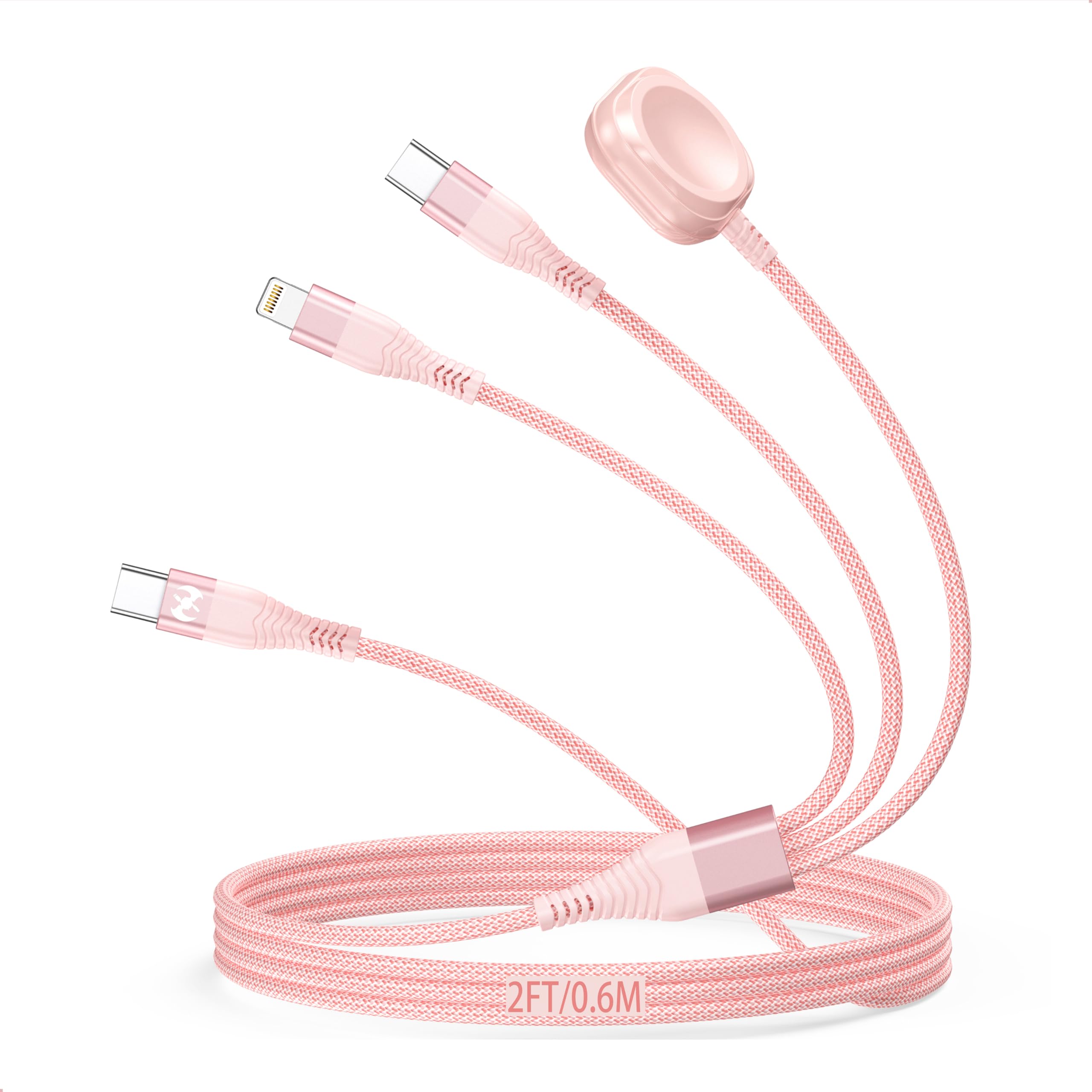 Amazon.com: Upgraded Apple Watch Charger 2FT Magnetic Multi Charging ...