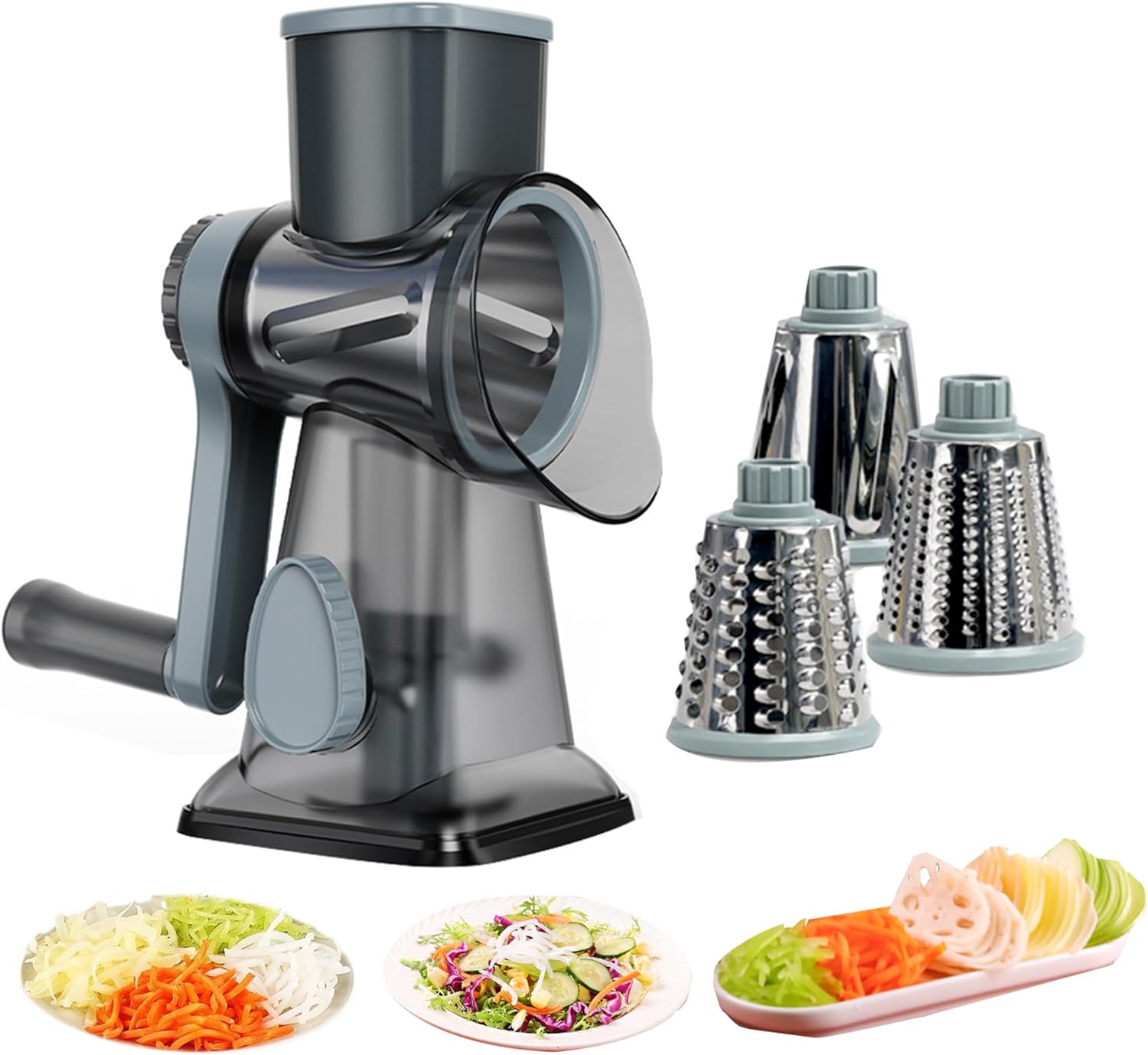 Amazon.co.jp: Desirable 【Professional Chef Supervised】Rotating Slicer Vegetable Cutter Stainless ...
