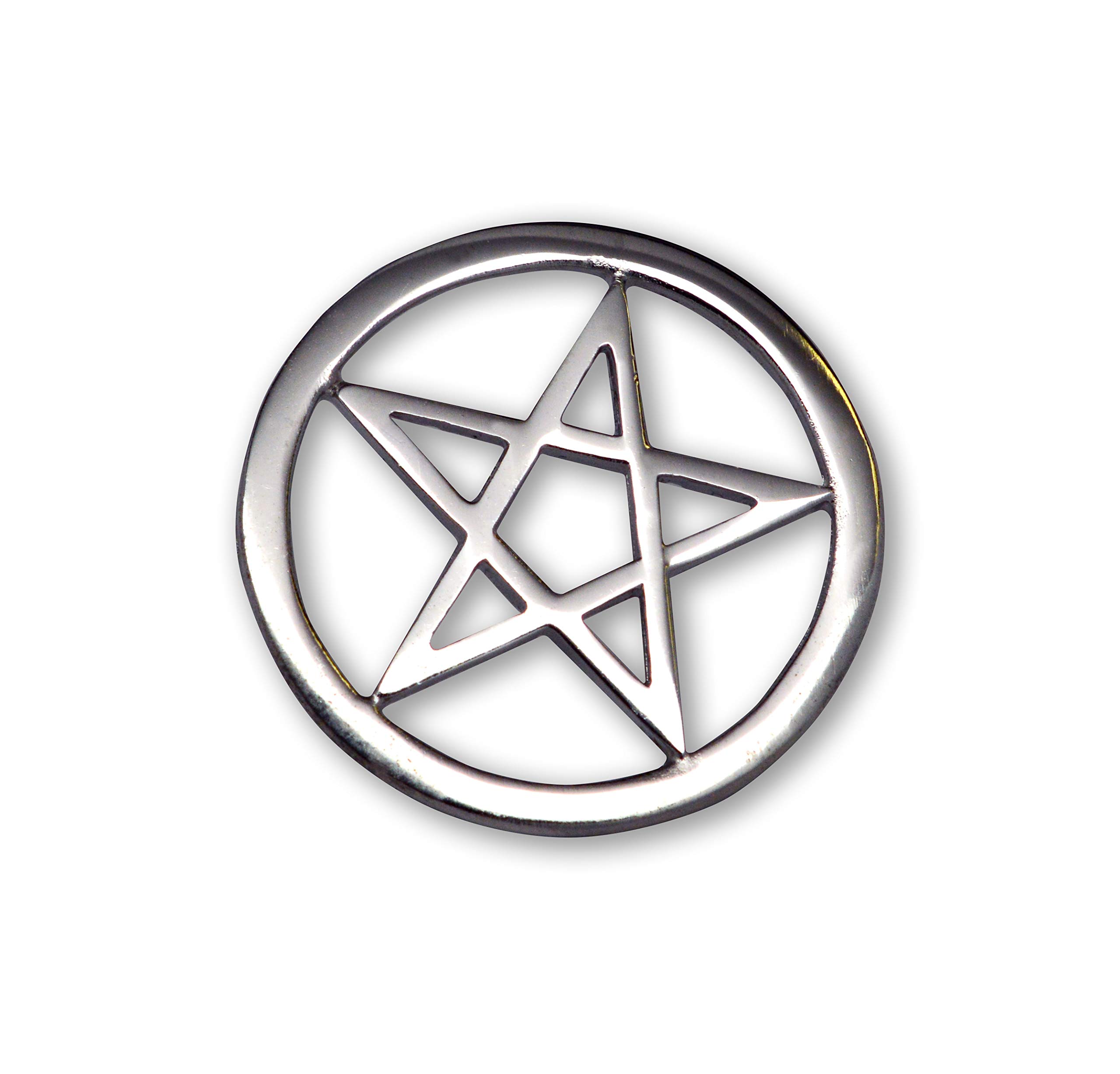Amazon.com: Pentacle Pentagram Jacket or Hat Pin Polished Silver Finish ...